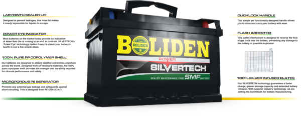 แบตเตอรี่รถยนต์ Boliden 12TL85 (80แอมป์) - ราคาถูก จัดส่ง
