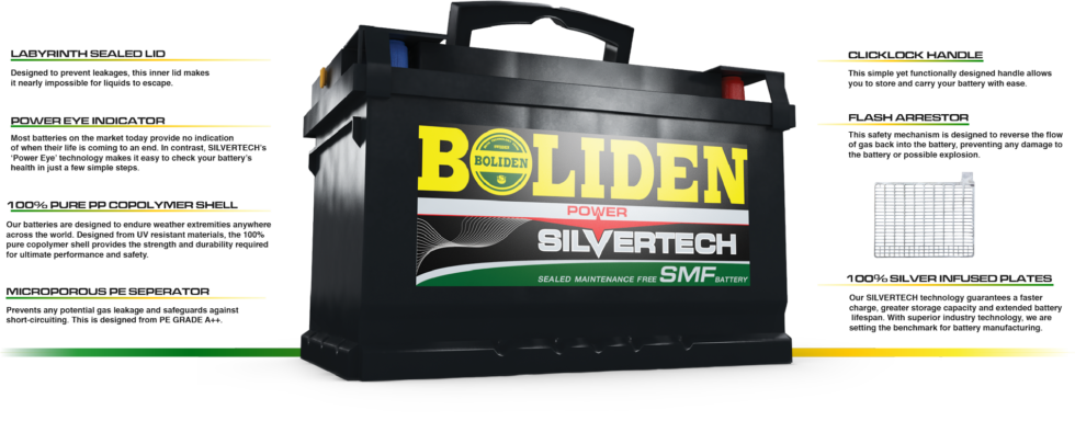 แบตเตอรี่รถยนต์ Boliden 12TL85 (80แอมป์) - ราคาถูก จัดส่ง